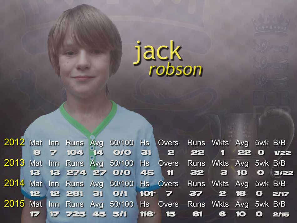 Jack Robson 2012 - 2015